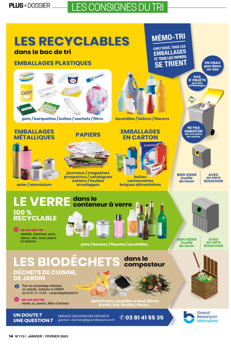 Gestion des déchets poursuivre et intensifier les bons gestes du tri